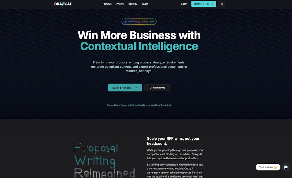 Craxy AI - AI-Powered Business Proposal Writing Platform